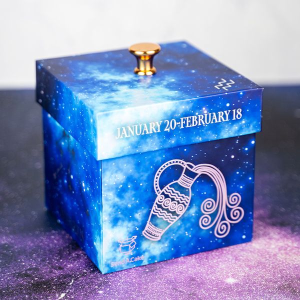 Aquarius Mini Cake Explosion Box | Delivery Nationwide | SendaCake.com